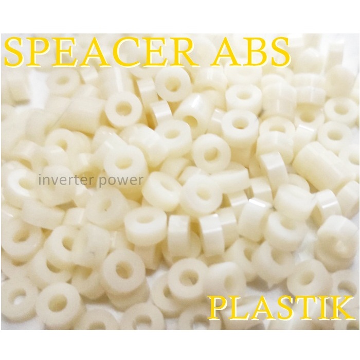 Jual M4 x 4 ABS Plastic spacer Washer Tube Pipe Round Standoff Spacer ...