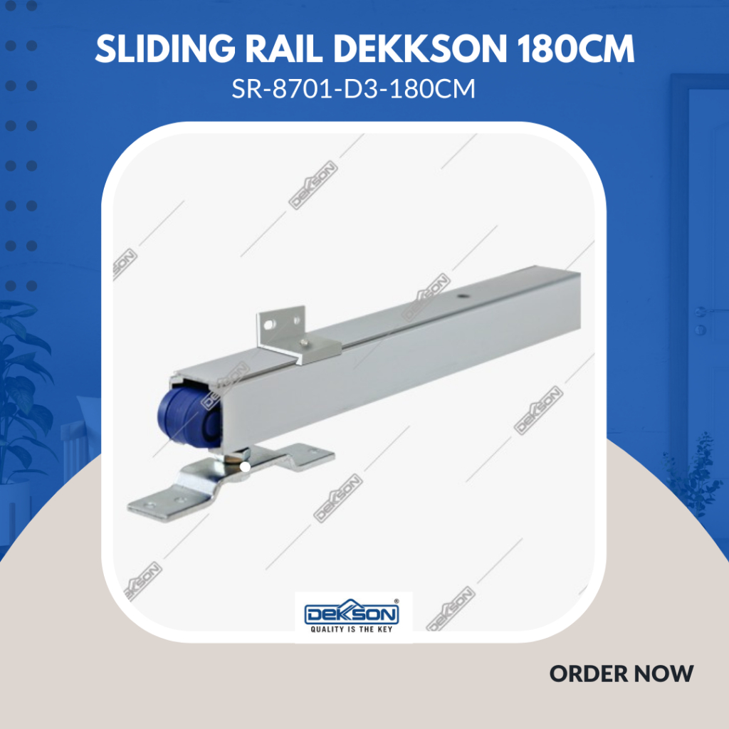 Jual Rel Pintu Geser Gantung/Rail Sliding Door Dekkson D3 Aluminium panjang 180cm | Shopee Indonesia
