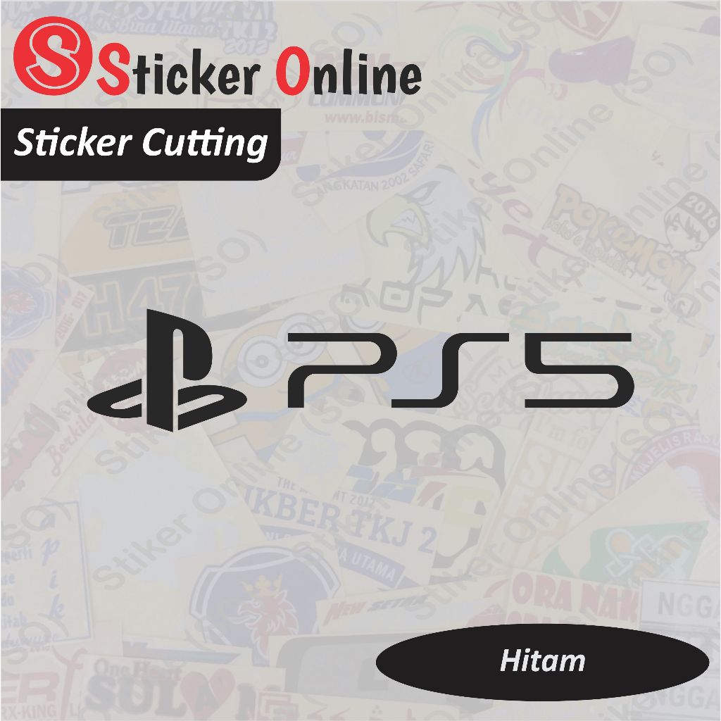 Jual Stiker Logo PS5 Game | Sticker Cutting Playstation 5 Motor Mobil ...