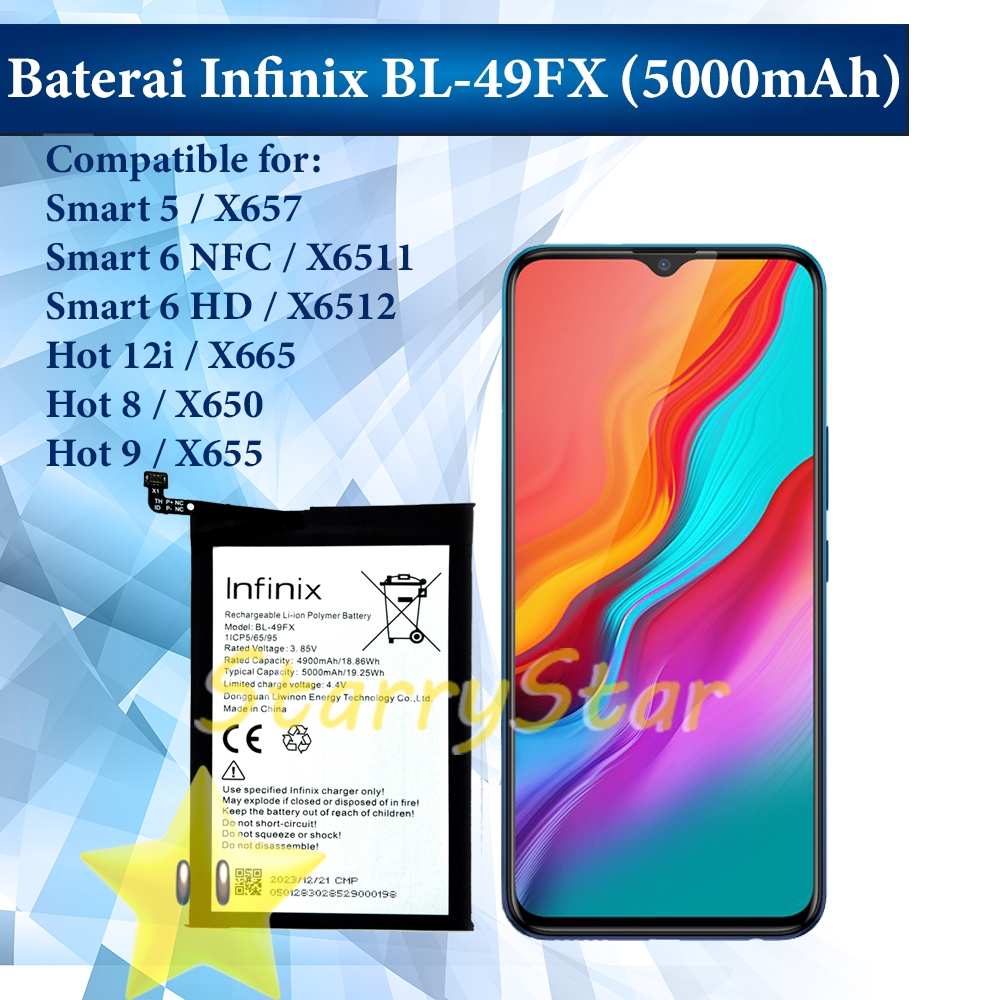 Jual Baterai BL-49FX Infinix Smart 5 / Smart 6 NFC / Smart 6 HD / Hot ...