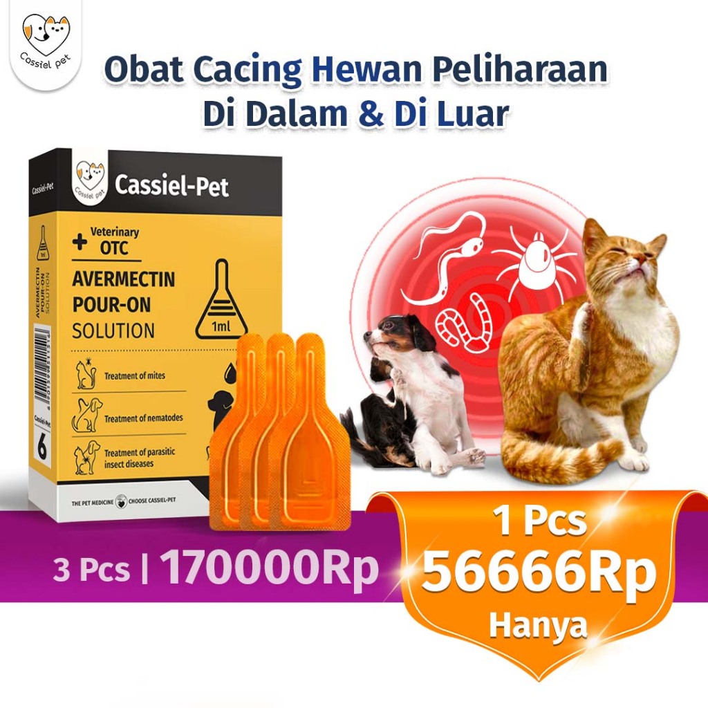 Jual Cassiel Pet Obat Hewan Pengobatan Dan Anti-Nyamuk Dan Kutu Repelan ...