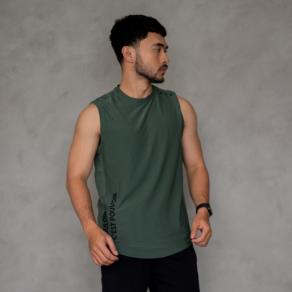 Jual EPOC Elevate Tank Army Green - Kaos Singlet Epoc Army Green ...