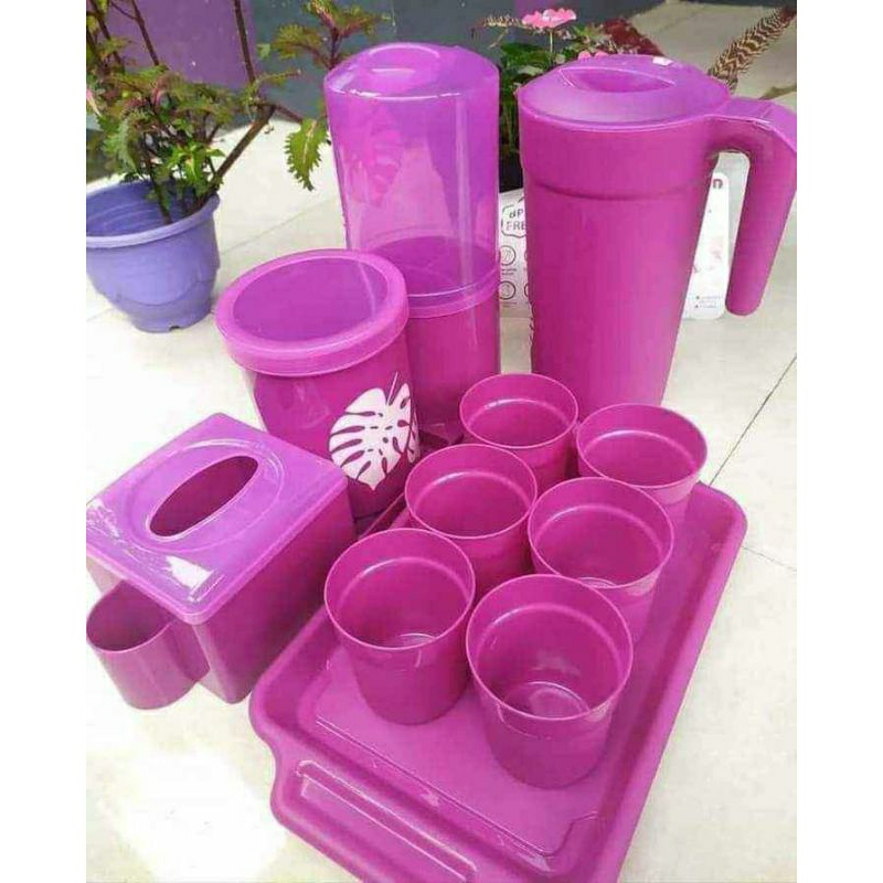 Jual Diana Pitcher set dengan warna ungu yang jadi favorit dan super ...