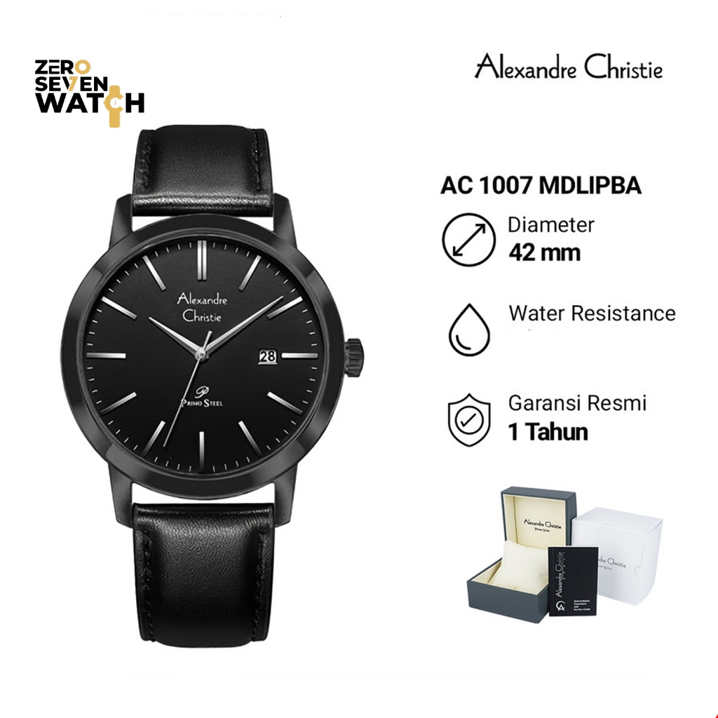 Jual Jam Tangan Pria Alexandre Christie AC 1007 Kulit Original Garansi ...