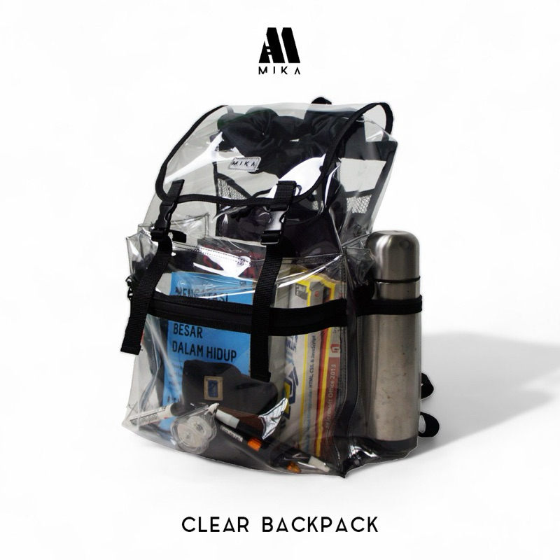 Jual CARGO BACKPACK TRANSPARAN / TAS RANSEL GENDONG BENING TRANSPARAN ...