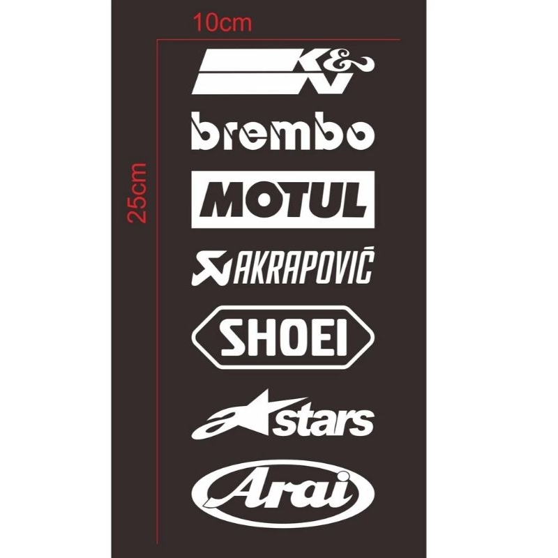 Jual stiker sponsor MotoGP cutting sticker 1set | Shopee Indonesia