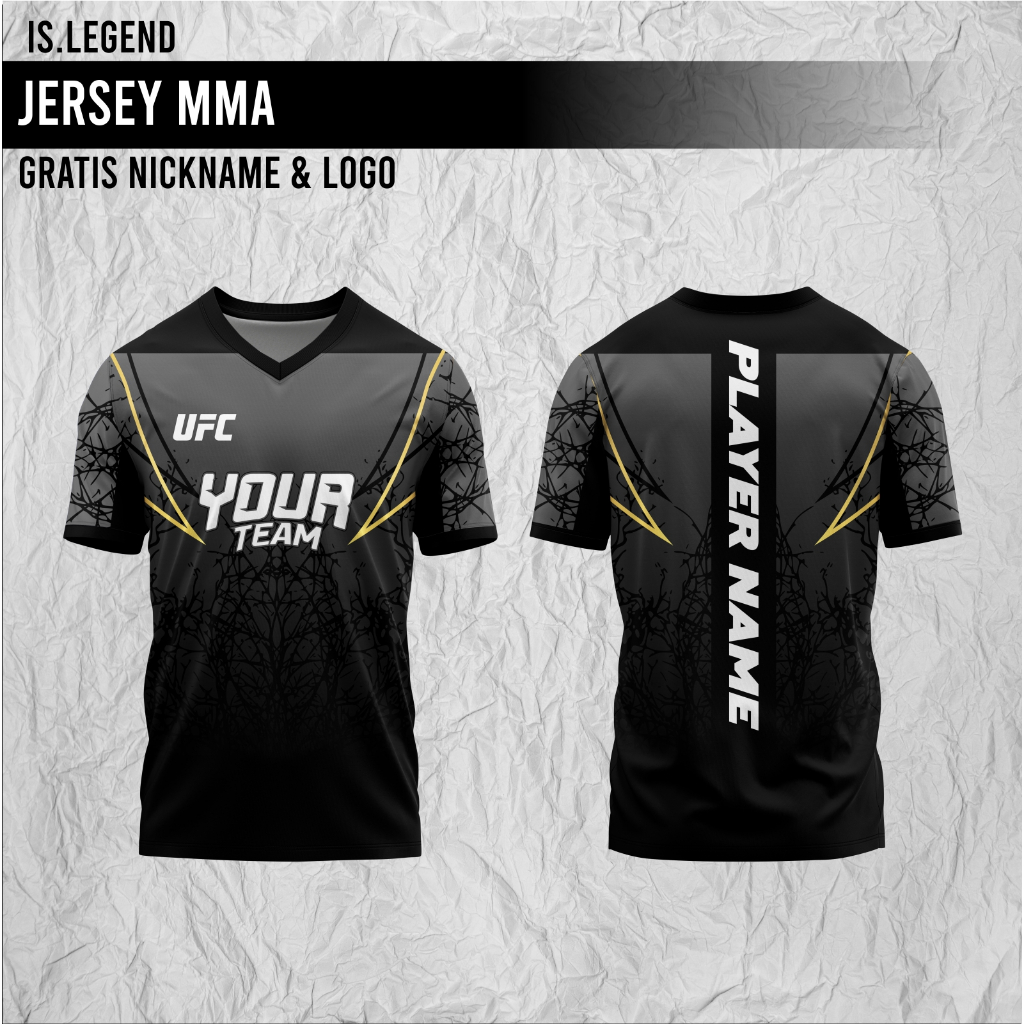 Jual Jersey MMA Terbaru 2024 Full Printing Free Nickname & Logo Bebas ...