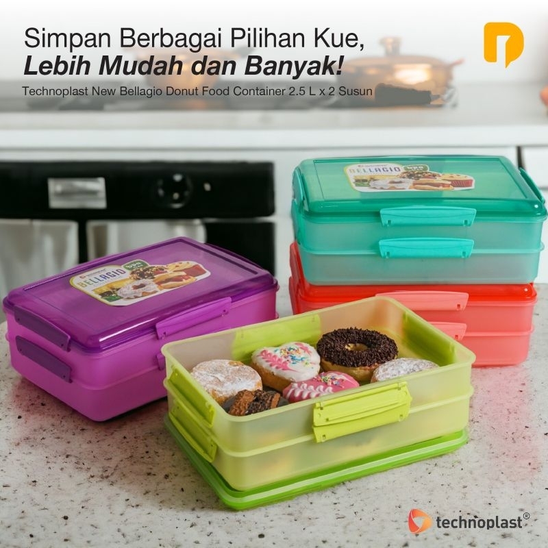 Jual Kotak Kue - Wadah Penyimpanan Makanan New Bellagio Cake Food ...