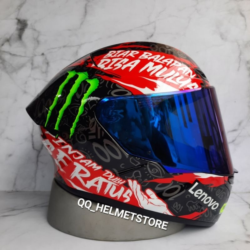 Jual HELM KYT TT Course Pecco Bagnaia Pinjam Dulu Seratus PAKET VISOR ...