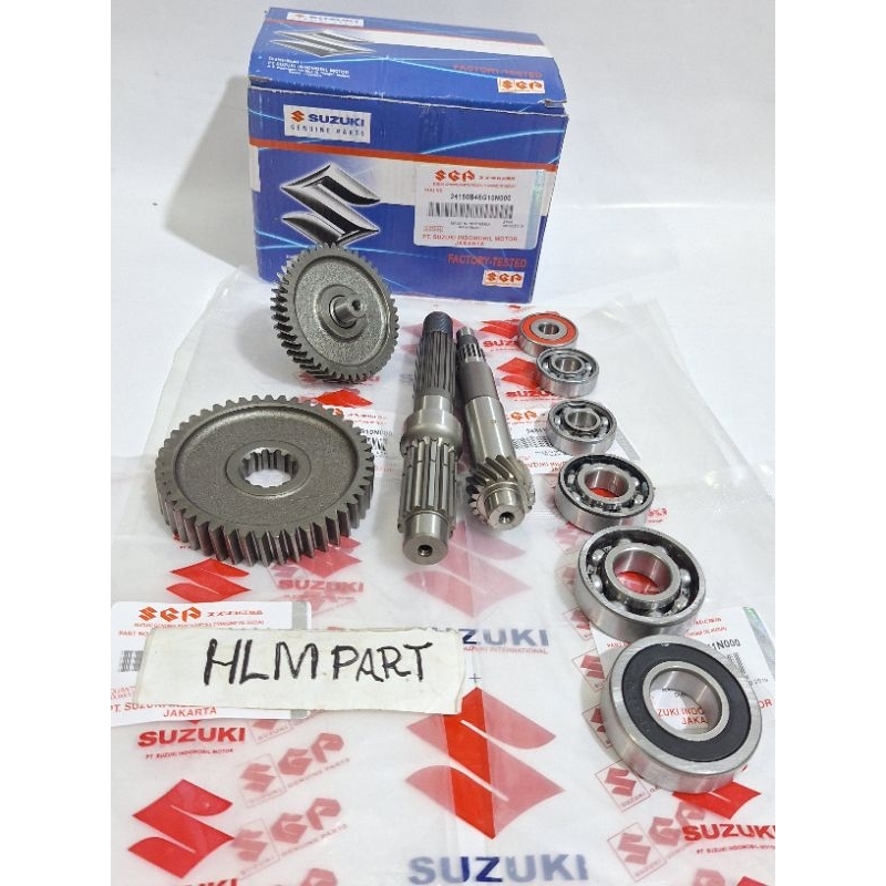 Jual Gigi rasio gardan set B46 plus bearing 6pcs Suzuki Spin 125 ...