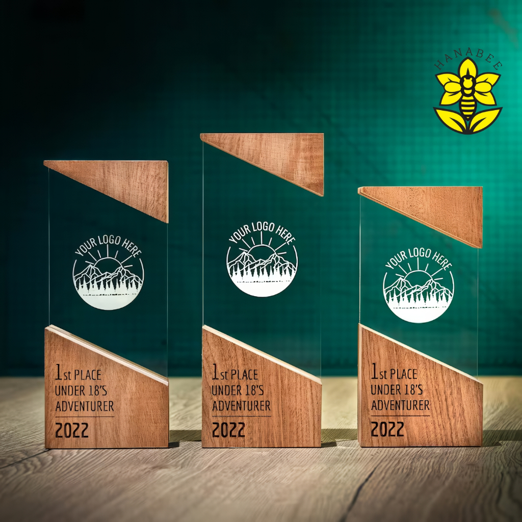 Jual Plakat Penghargaan Model Kayu + Akrilik Premium, Akrilik Kayu ...