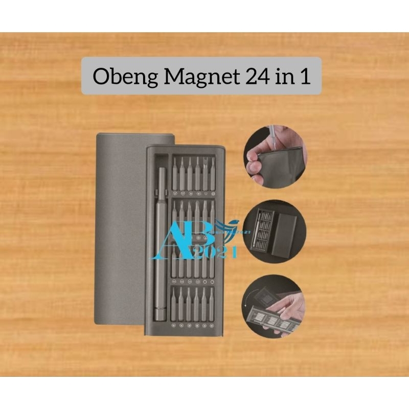 Jual Set Obeng Magnet 24 in 1 - Obeng Set Magnetic Bits 24 in 1 ...