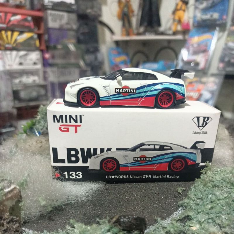 Jual Mini GT LB-WORKS Nissan GT-R Martini Racing | Shopee Indonesia