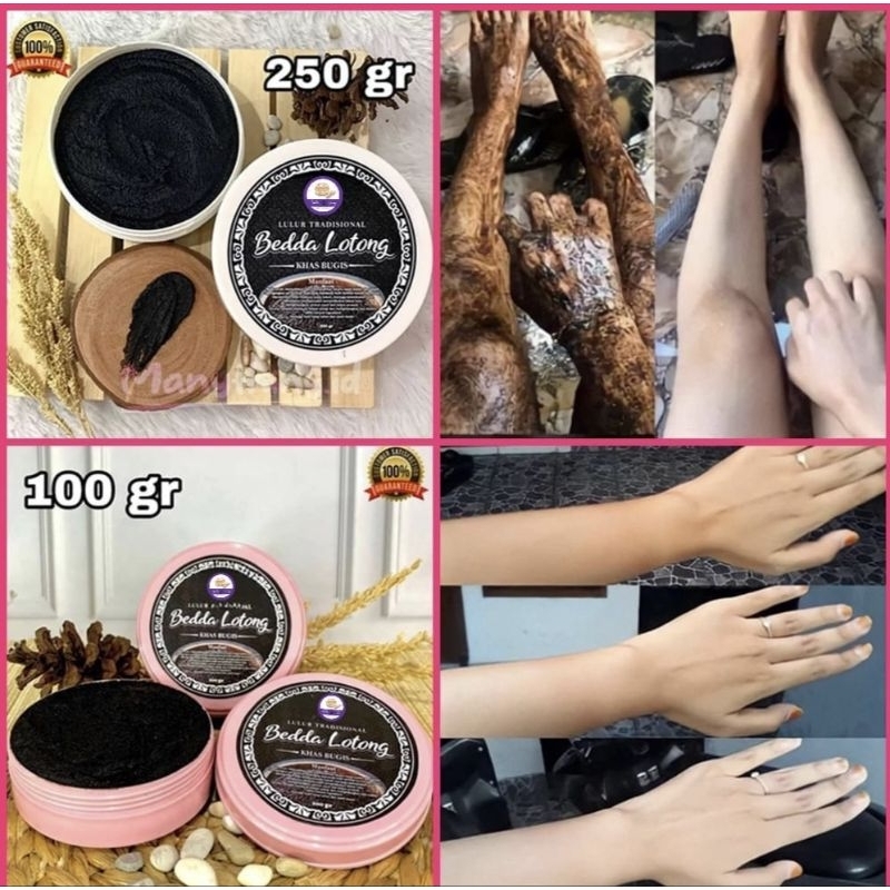 Jual Lulur Bedda lotong basah Lulur hitam asli khas bugis mencerahkan ...