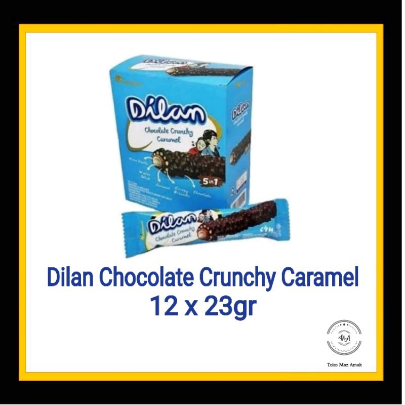 Jual Dilan Chocolate crunchy caramel box 12 x 23 gr | Shopee Indonesia