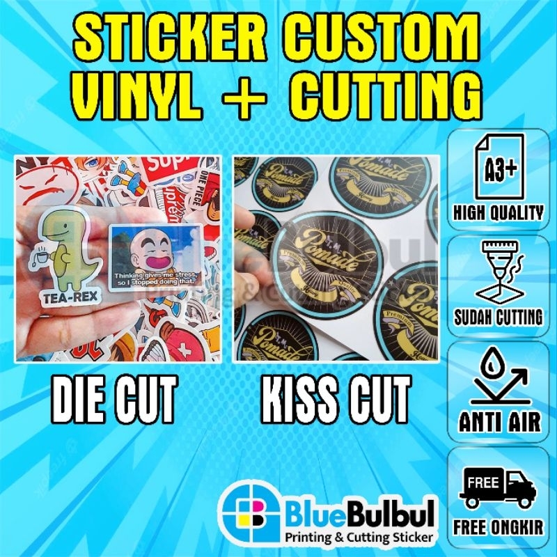 Jual [CETAK CUSTOM STICKER] STIKER VINYL A3 + plus CUTTING | Shopee ...