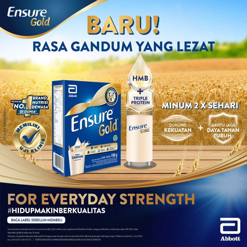 Jual Ensure Gold Gandum 150g | Shopee Indonesia