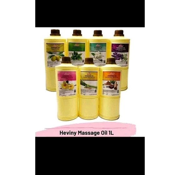Jual Heviny Massage Oil 1l 1 liter untuk pijat massage tubuh lotion oil | Shopee Indonesia