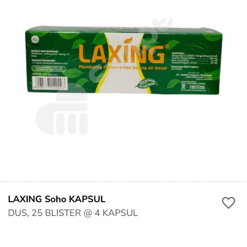 Jual LAXING Soho KAPSUL DUS, 25 BLISTER @ 4 KAPSUL PER BOX | Shopee ...
