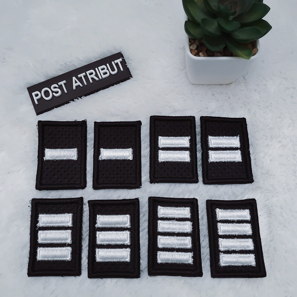 Jual Pangkat PDL 2A-2D / Bordir Pangkat PDL hitam / Bordir PDL /Atribut ...