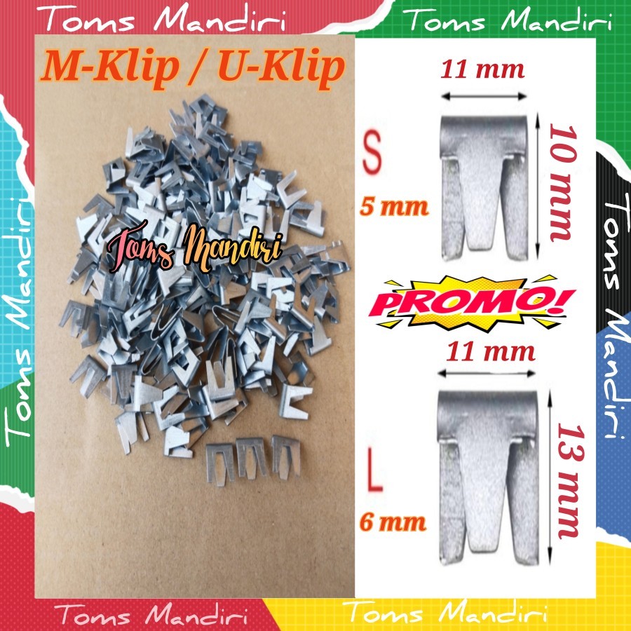 Jual M-Klip / U-Klip / Paku Untuk Kandang Ayam Burung Kelinci | Shopee ...
