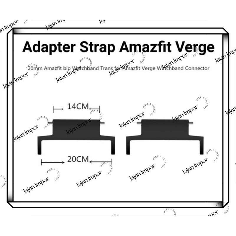 Jual Adapter Strap Amazfit Verge Connector Konektor Conector 20mm ...