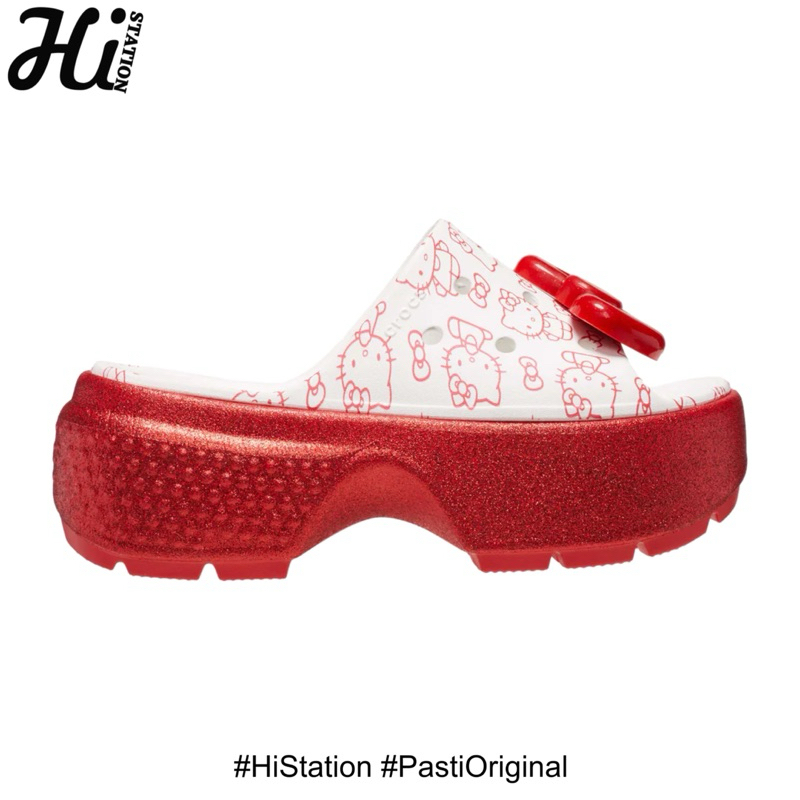 Jual Crocs x Hello Kitty Stomp Slide - 209815-100 | Shopee Indonesia