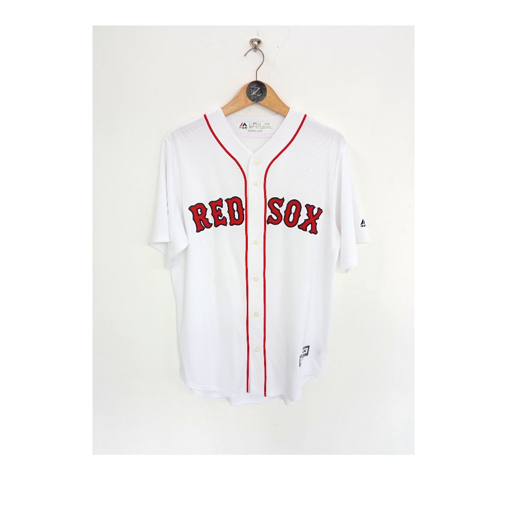 Jual jersey baseball mlb original Boston Red Sox white brand new with ...