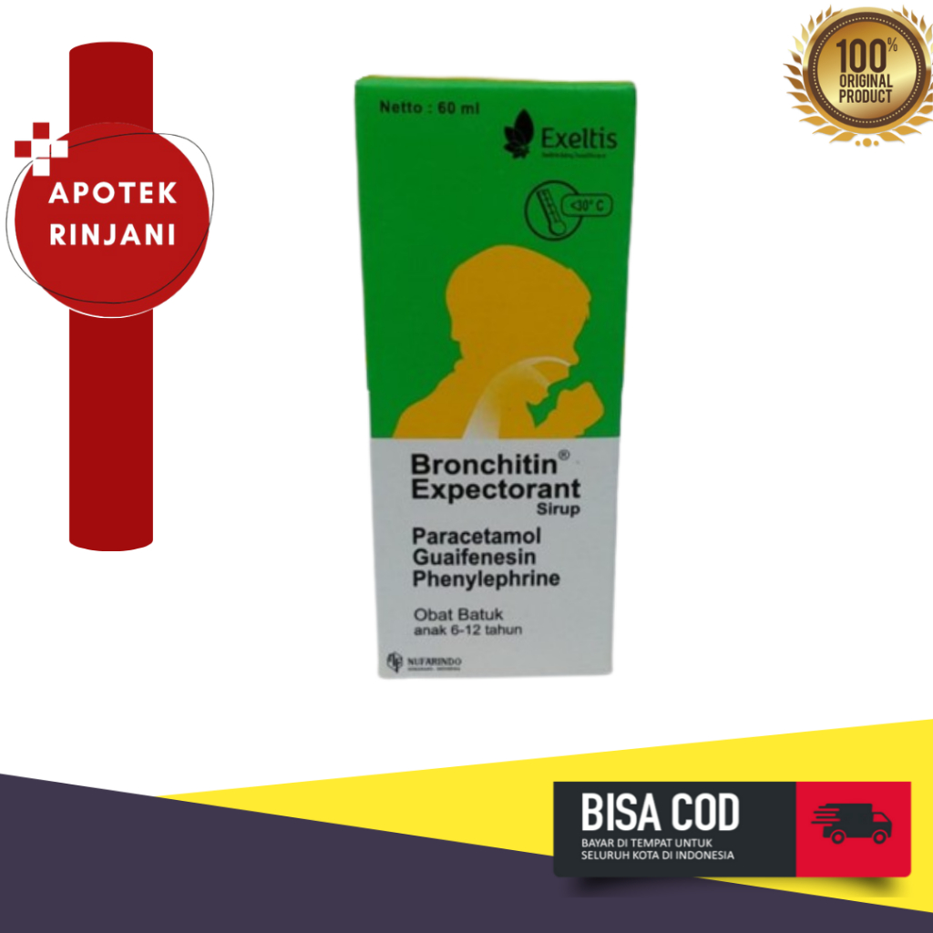 Jual BRONCHITIN EXPECTORANT SIRUP BATUK ANAK (60 ML) | Shopee Indonesia