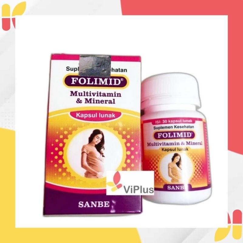 Jual FOLIMID - suplemen bumil - Sanbe - ViPlus | Shopee Indonesia