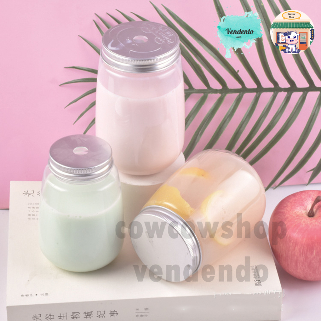 Jual Botol Minuman Bentuk Telur 500ml /Botol Milk Tea Boba 500ml ...