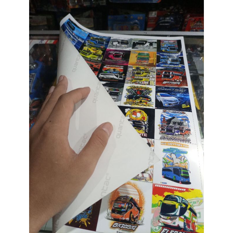 Jual STICKER ANTI AIR 30 KOTAK STICKER BUS MANIA/ STICKER BUS BASURI 30 ...