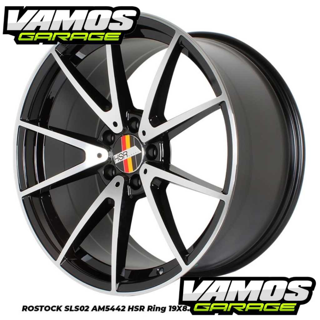 Jual VELG HSR ROSTOCK SLS RING 19 LEBAR DEPAN 8 LEBAR BELAKANG 9 BUAT MERCY,HRV,CRV,CIVIC TURBO ...