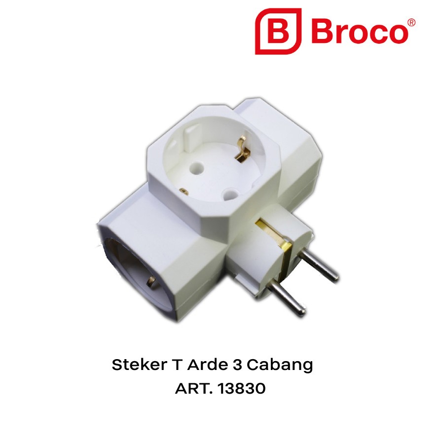 Jual Steker T Arde Multi Plug 3 Cabang Lubang Persegi Colok Colokan ...