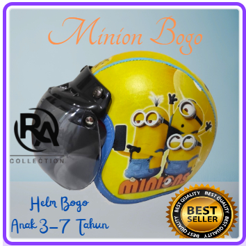 Jual Helm Bogo Anak 3-7 Tahun Motif Minion Anak Laki-Laki Perempuan ...