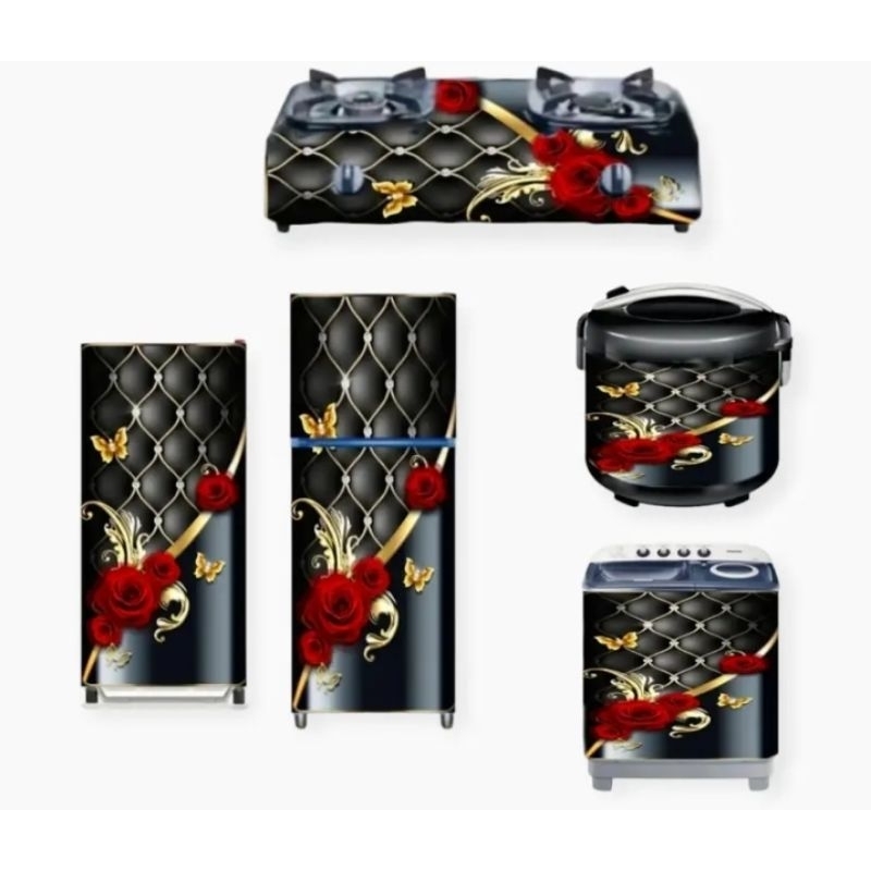 Jual STICKER Kulkas 1&2 PiNtu+Mesin Cuci 2 Tabung+STICKER Kompor 2 ...