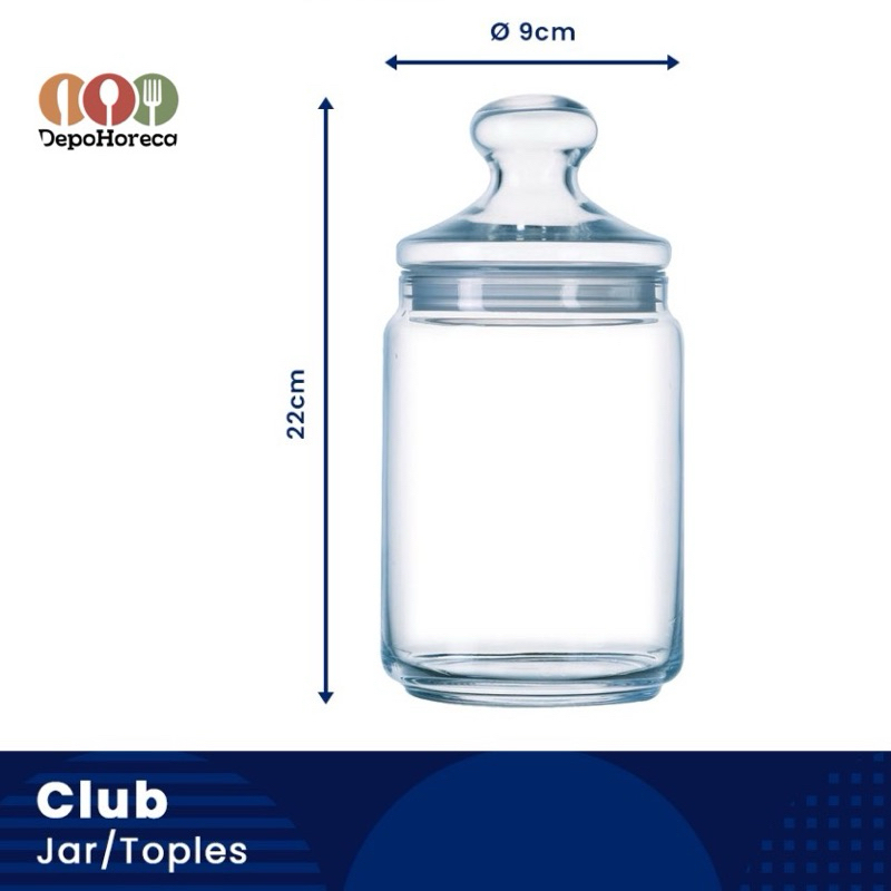 Jual LUMINARC Stoples toples kedap udara / Club Jar with seal 1L ...