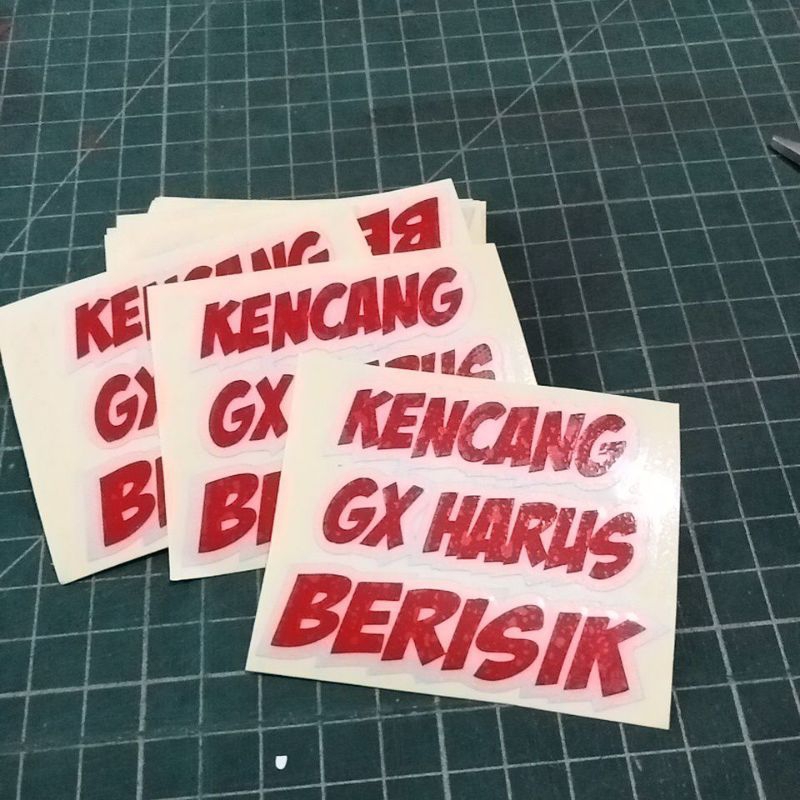 Jual stiker cutting motor KENCANG GX HARUS BERISIK | Shopee Indonesia