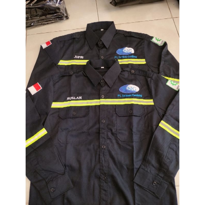 Jual Seragam safety Custom bordir nama dan logo perusahaan Wearepack ...