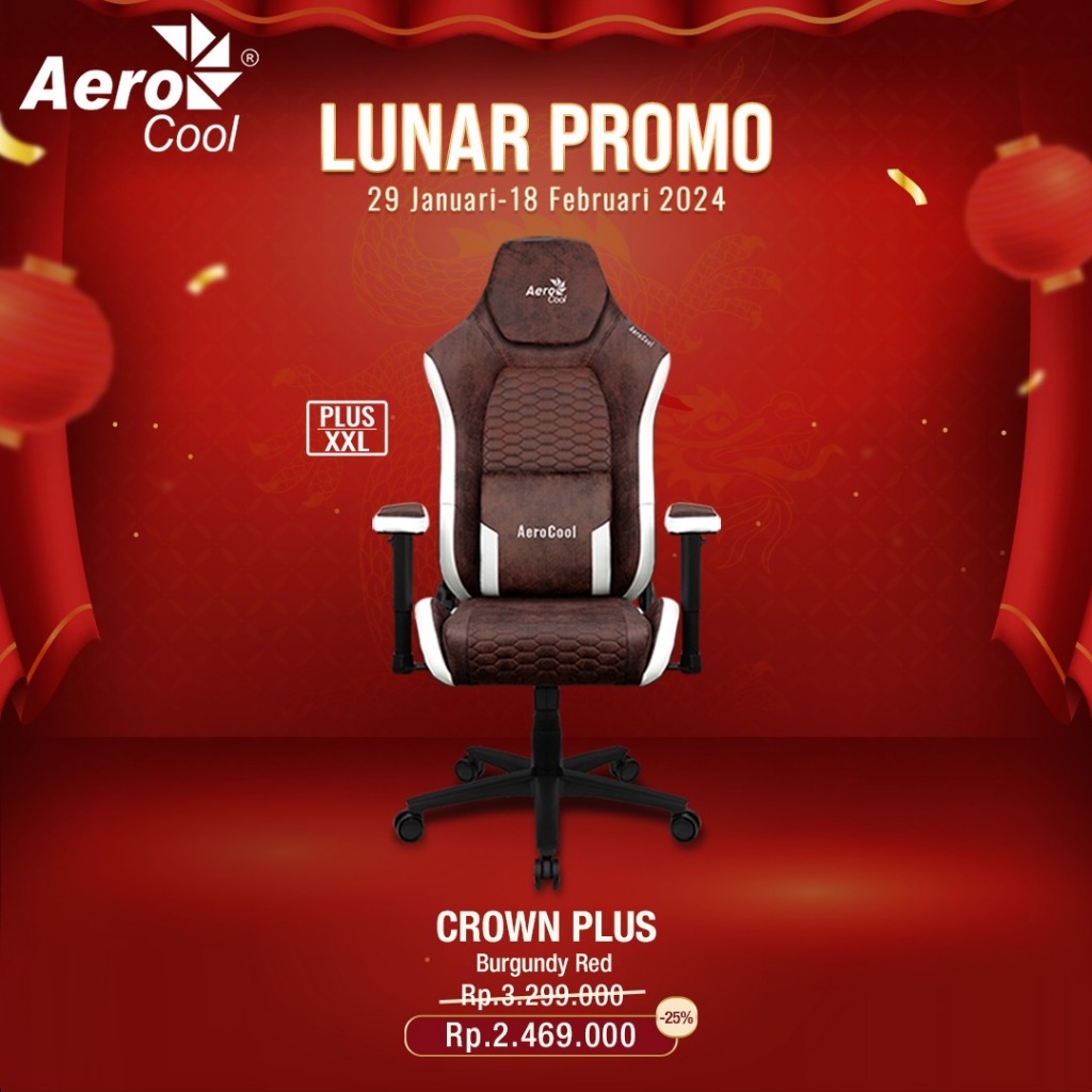 Jual AEROCOOL CROWN AEROSUEDE BURGUNDY RED GAMING CHAIR | Shopee Indonesia