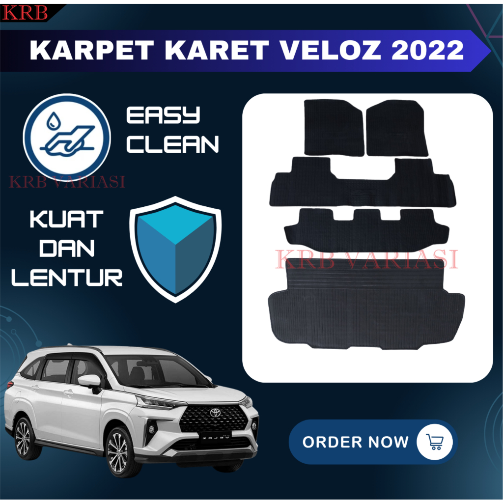 Jual Karpet Karet Toyota VELOZ 2022 Karpet Set Toyota Veloz New Karpet ...