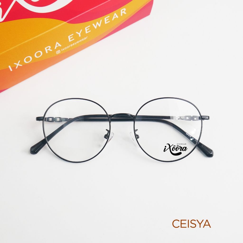 Jual Ixoora Ceisya Frame Kacamata Wanita Minus Photocromic Photochromic Anti Radiasi Blueray ...