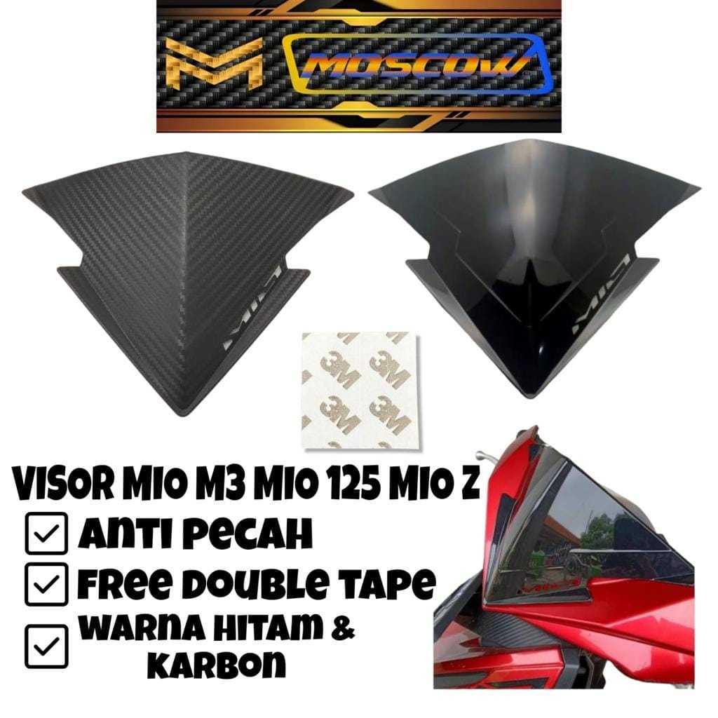 Jual VISOR MIO M3 ( BESAR ) CARBON MOSCOW | Shopee Indonesia