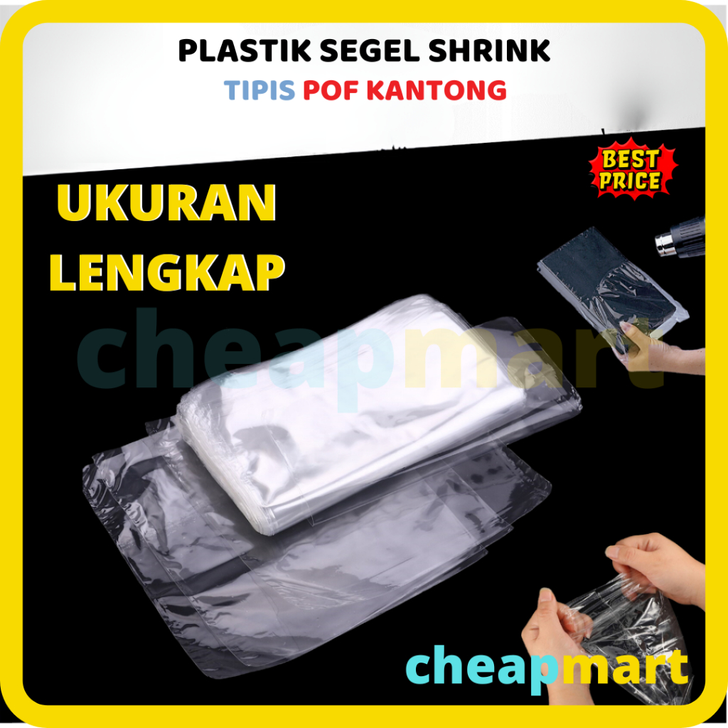 Jual POF Plastik Segel Shrink Tipis Potongan Kantong Segel Dus, Buku ...