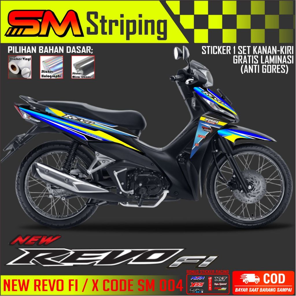 Jual STRIPING NEW Revo FI / X SEMI Full Body NEW Revo Stiker HONDA ...