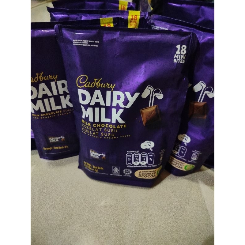 Jual Cadbury Mini Bites isi 18pcs - Cadbury Sharebag 81gram | Shopee ...