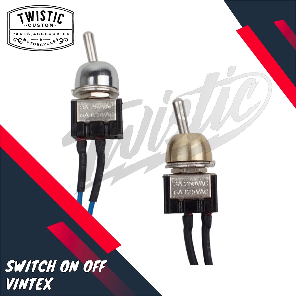 Jual Saklar Switch On Off Hi Low Beam Vintex Motor Custom Chopper ...