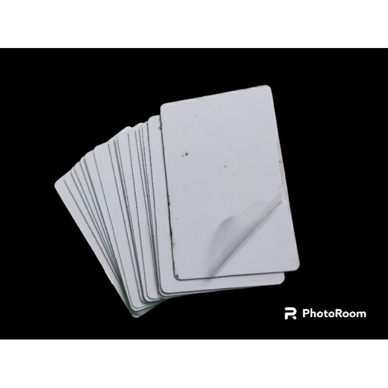 Jual Paket 50 lembar KARTU Bahan ID CARD Tulang tengah ada lem dua sisi ...