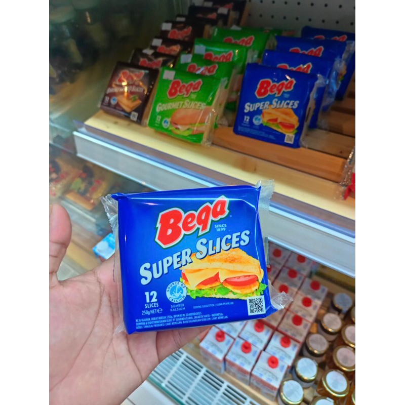 Jual Bega Super Slice Cheese keju Bega super Slice isi 12 slices 250 gr ...