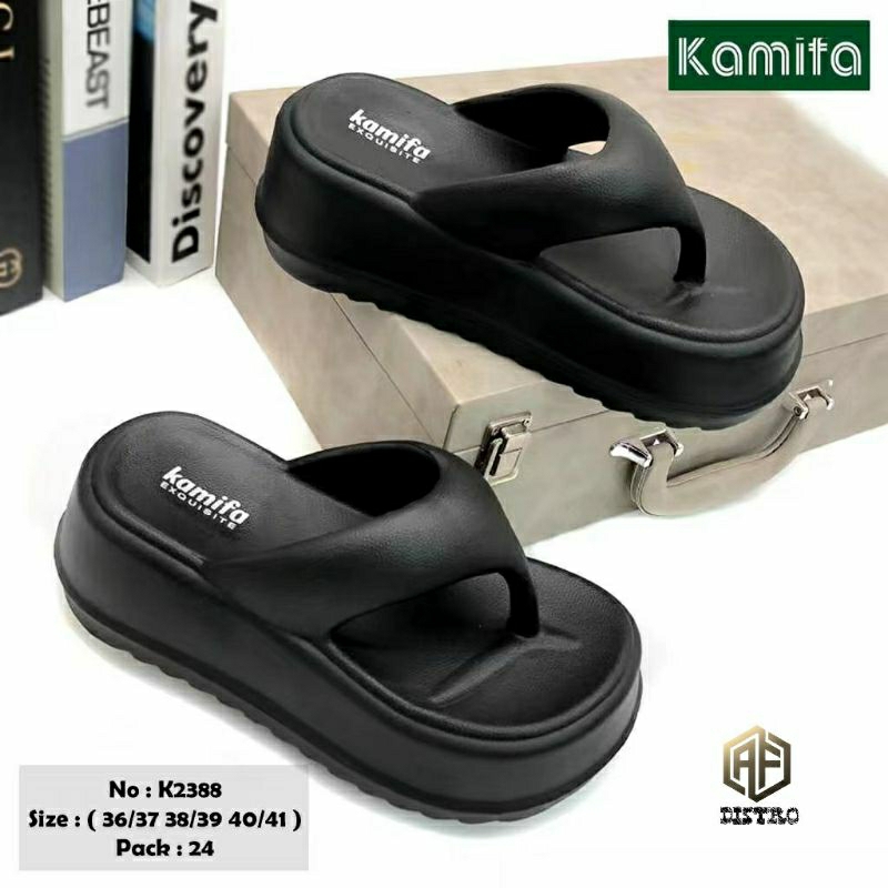 Jual (KHUSUS BATAM) Sandal jepit wedges wanita kamifa K2388 | Shopee ...